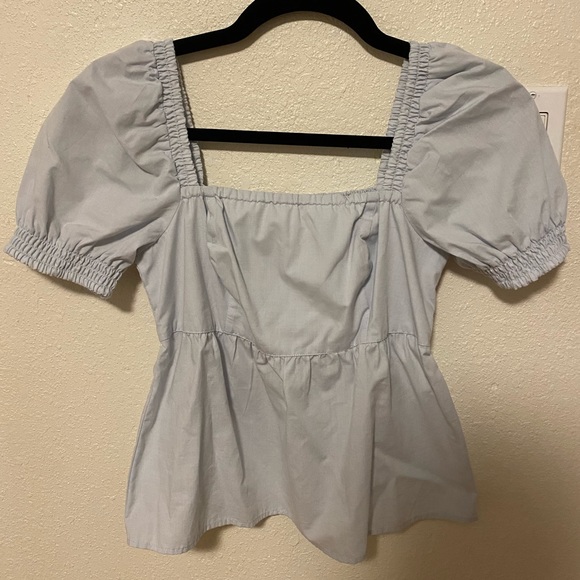 Abercrombie & Fitch | Tops | New Abercrombie Baby Blue Square Neck Baby ...